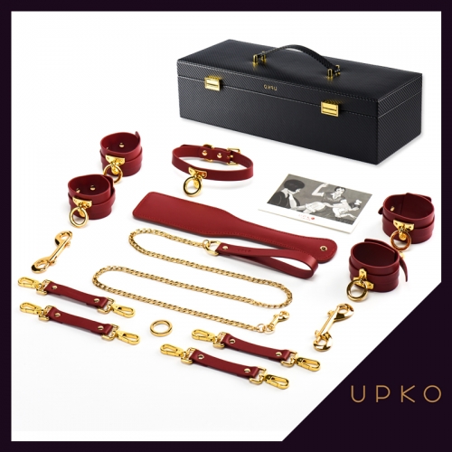[SM세트] [UPKO] Leather Kinky Tools Set (블랙/레드 선택 가죽도구세트) > BDSM용품 - IVANCITY